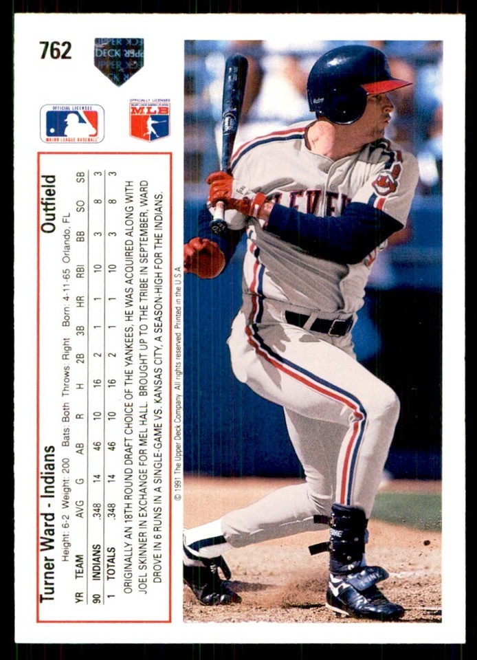 1991 Upper Deck Turner Ward Baseball Cards #762 | eBay