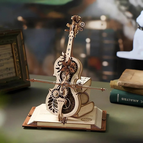 Wooden 3D Constructor – Magic Cello DIY Model Puzzle Kit | eBay