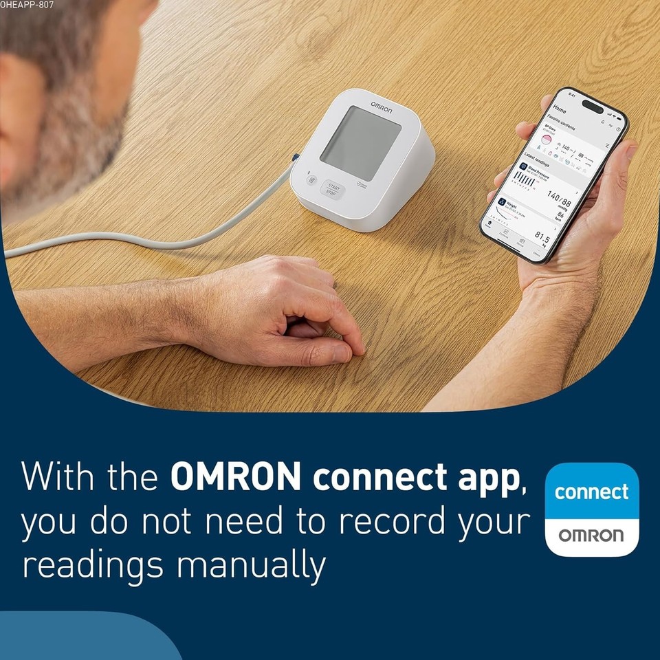 OMRON X2+ Connect Upper Arm BP Monitor Wide Cuff & Bluetooth OMRON ...