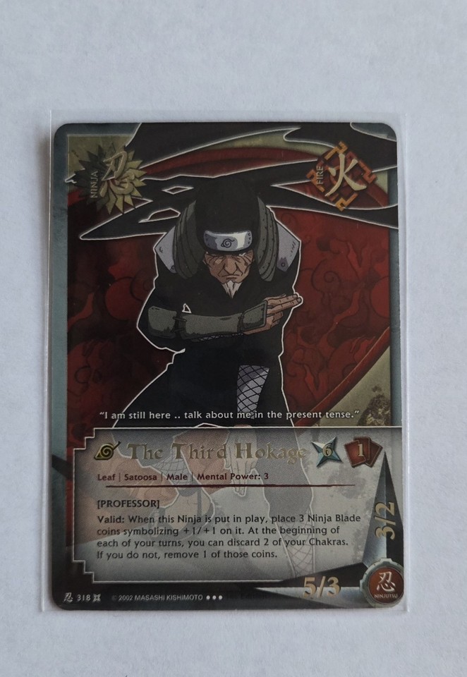 Naruto The Third Hokage N-318 "Professor" Super Rare | eBay