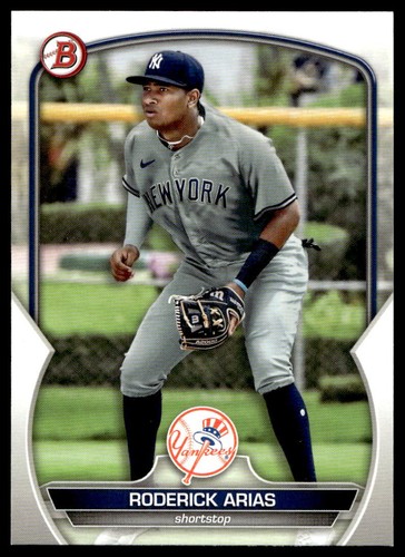 2023 Bowman BP-135 Roderick Arias New York Yankees Baseball Card | eBay