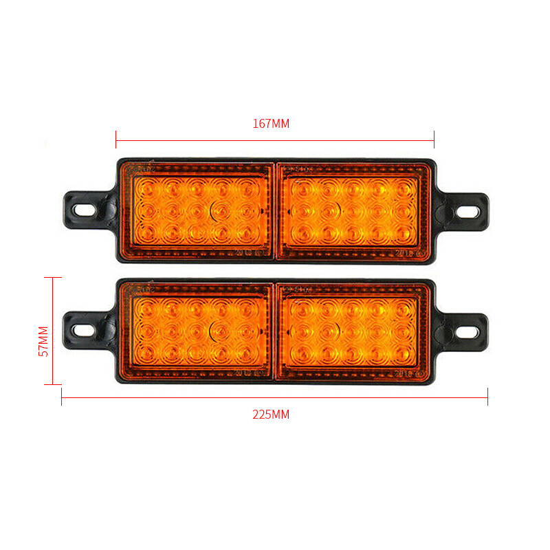 2x Amber 30 LED Front Indicator Park Lights TJM Bullbar Marker Lamp ARB ...