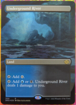 mtg magic Underground River FOIL extended borderless FOIL ENGLISH ...