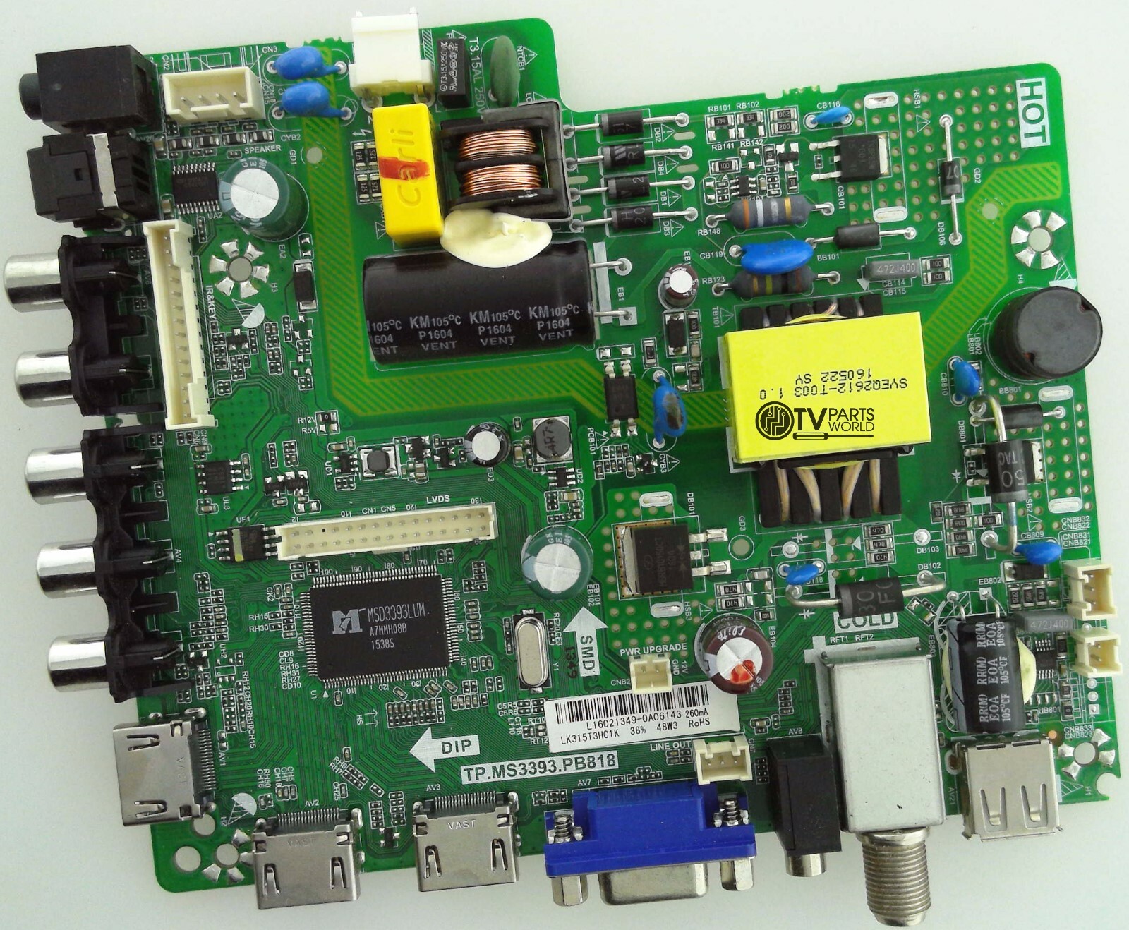 Element ELEFW328B Main Board ELEFW328 A6G0M MAIN TP.MS3393.PB818 | eBay
