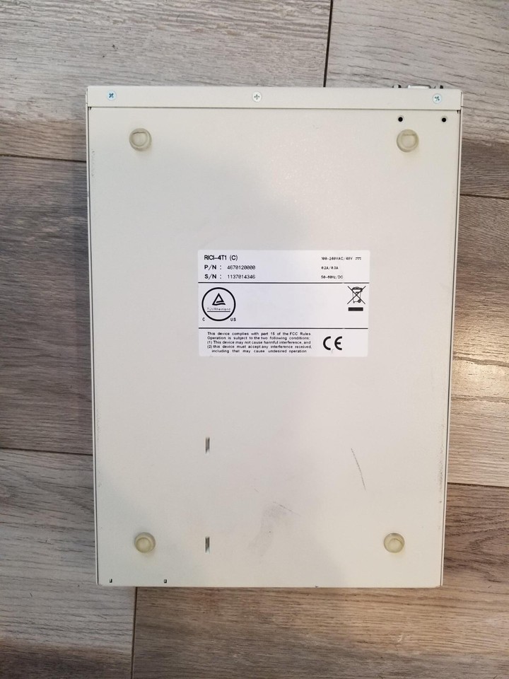 RAD DATA 4670120000 RICI-4T1 FAST ETHERNET OVER 4 X T1 NETWORK ETHER ...