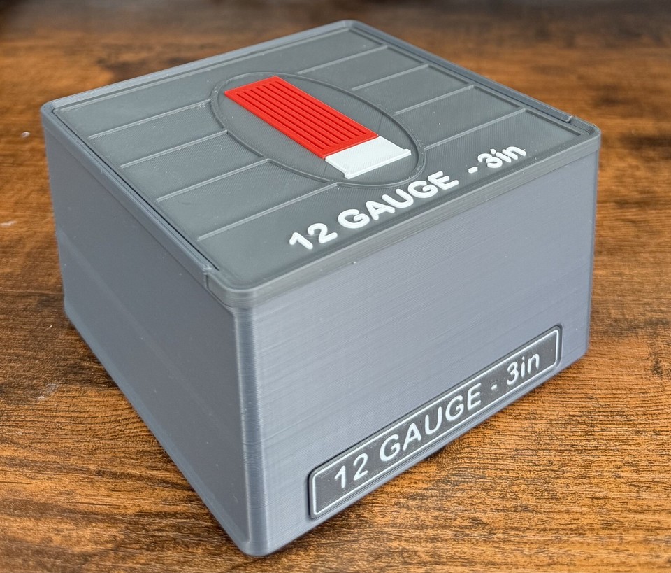 12 gauge Shotgun Shell Storage Box Case 25 rd Round Safe Storage ...