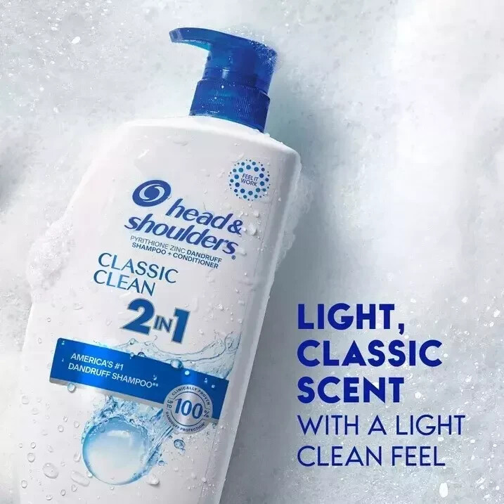 Head & Shoulders 2-in-1 Classic Clean Anti-Dandruff Shampoo ...