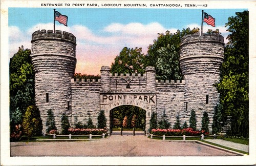 Entrance Point Park Lookout Mountain Chattanooga Tennessee Postcard ...