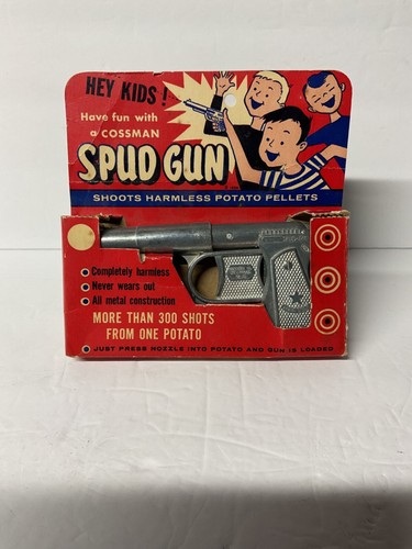 Spud Gun by Cossman Shoots Harmless Potato Pellets- with well worn ...