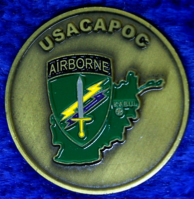 US Army USACAPOC Civil Affairs Psychological Operations Challenge Coin ...