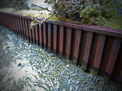 LASER CUT CANAL PILING DOCKSIDE QUAYSIDE OO SCALE 1:76 MODEL RAILWAY ...