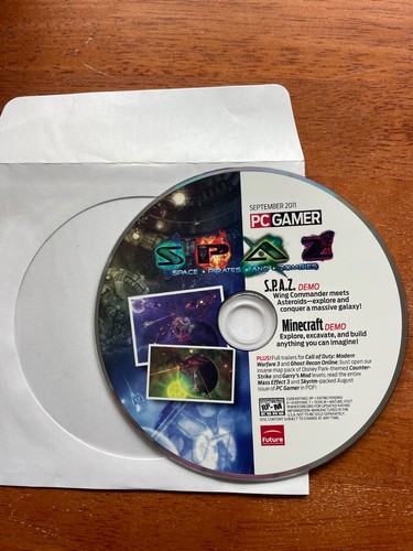 MINECRAFT Unplayed CD Demo Disc PC Gamer 2011 September 2011 S.P.A.Z | eBay
