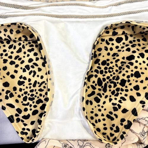 Victoria's Secret Leopard Print Mesh Inset High Waist Bikini Bottom ...