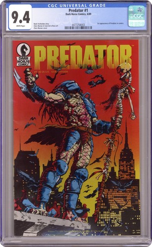 Predator #1 1st Printing CGC 9.4 1989 4477258003 1st app. Predator in ...
