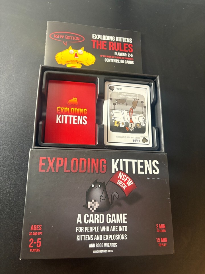 Exploding Kittens NSFW Edition Card Game - Complete, NEW-UNSEALED | eBay