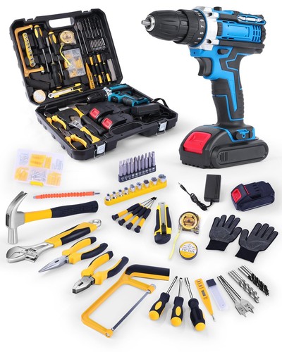 Electric Screwdriver Drill Bit Set Kit, Home cordless drill tool box ...