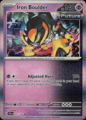 Iron Boulder Rare SV: Prismatic Evolutions 046/131 NM holo | eBay
