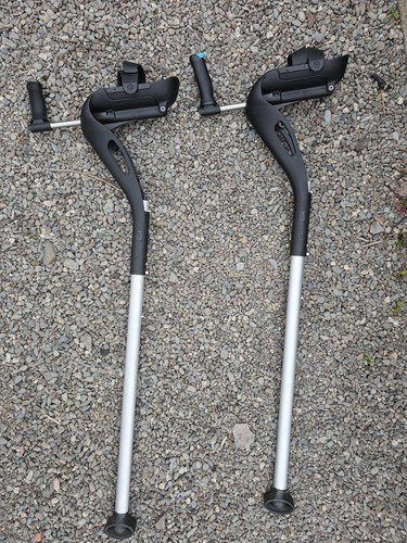 MD Forearm Trough/Gutter Crutches Adjustable Height Mobility Aid for ...