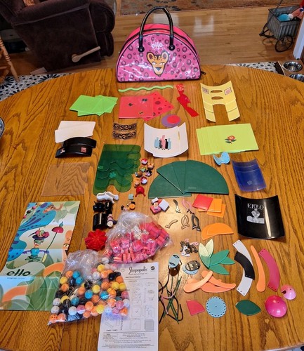 Ello Creation System Lot - Pink Bag + Pieces Creative Building Mattel ...