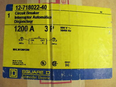 Circuit Breakers - 1200 Amp 3 Pole