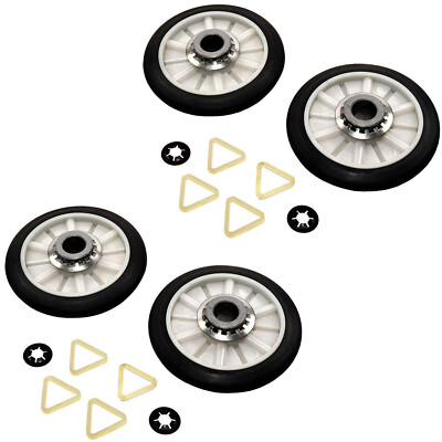 2-Pack HQRP Dryer Drum Support Roller Kit for Whirlpool AP3098345 ...