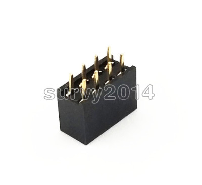 20PCS 2x4 Pin 8P 2.54mm Double Row Female Straight Header Pitch Socket ...