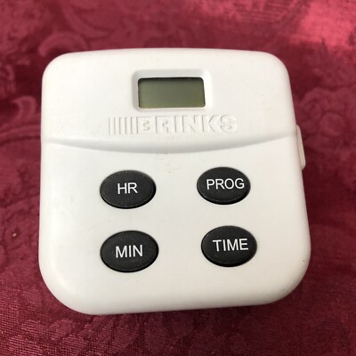 Brinks Digital Timer Wall Plug-In Outlet 500W White Programmable Model 44-1010 | eBay