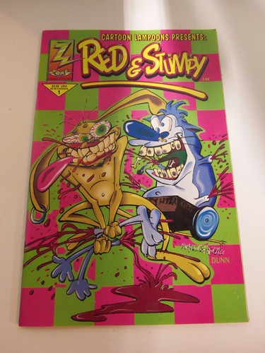 1993 Cartoon Lampoons Presents Red & Stumpy #1 Zone Prod (Ren & Stimpy ...