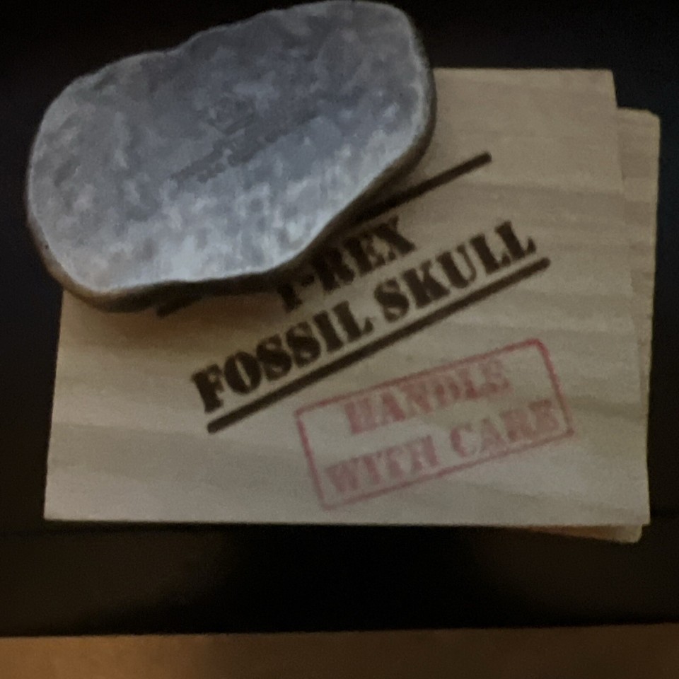 Monarch Precious Metals 3 oz Silver T Rex Fossil Skull With Crate ...