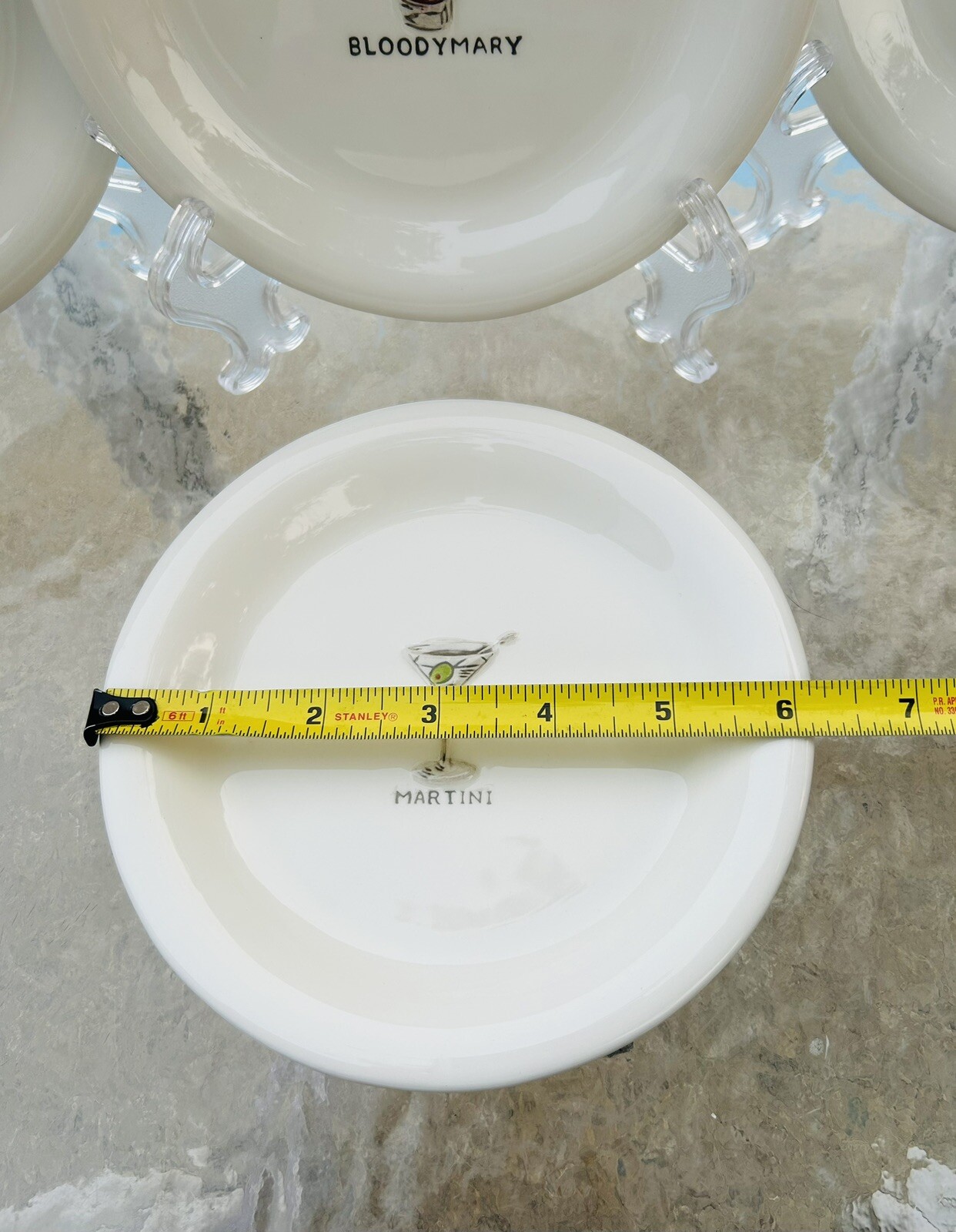 Pottery Barn Cocktail Appetizer Plates Set of 4 3D Image | eBay