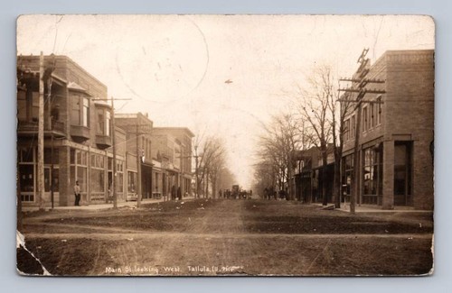 Main Street TALLULA Illinois RPPC Antique Menard County Real Photo ...