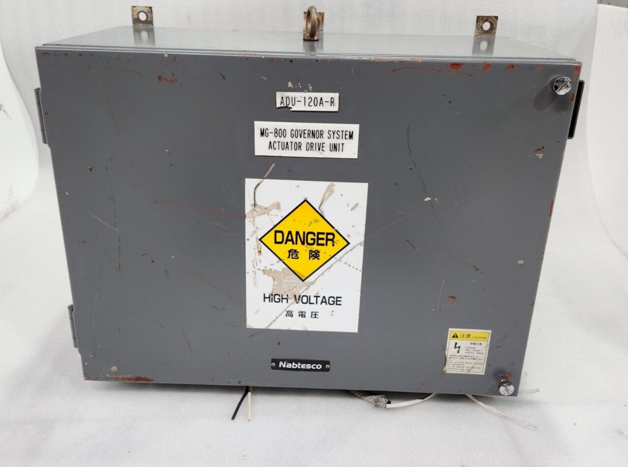 NABTESCO MG-800 GOVERNOR SYSTEM ACTUATOR DRIVE UNIT ADU-120A-R | eBay