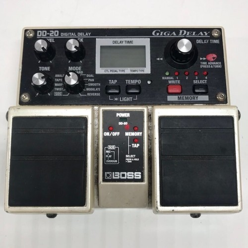Boss DD-20 Digital Delay Giga Dela Twin Guitar Effect Pedal Used ...