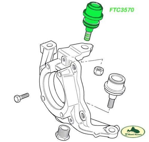 LAND RVER UPPER & LOWER BALL JOINT SETx4 DISCO II RR P38 MR0083 FTC3570 ...