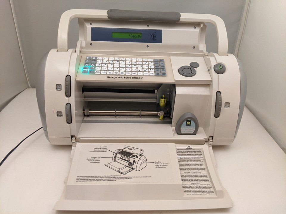 CRICUT Personal Electronic Cutter w/ George & Basic Shapes Cart ...