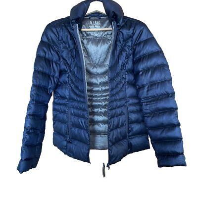 ANA A New Approach Packable Down Puffer Navy Blue Jacket Ladies S Hood ...