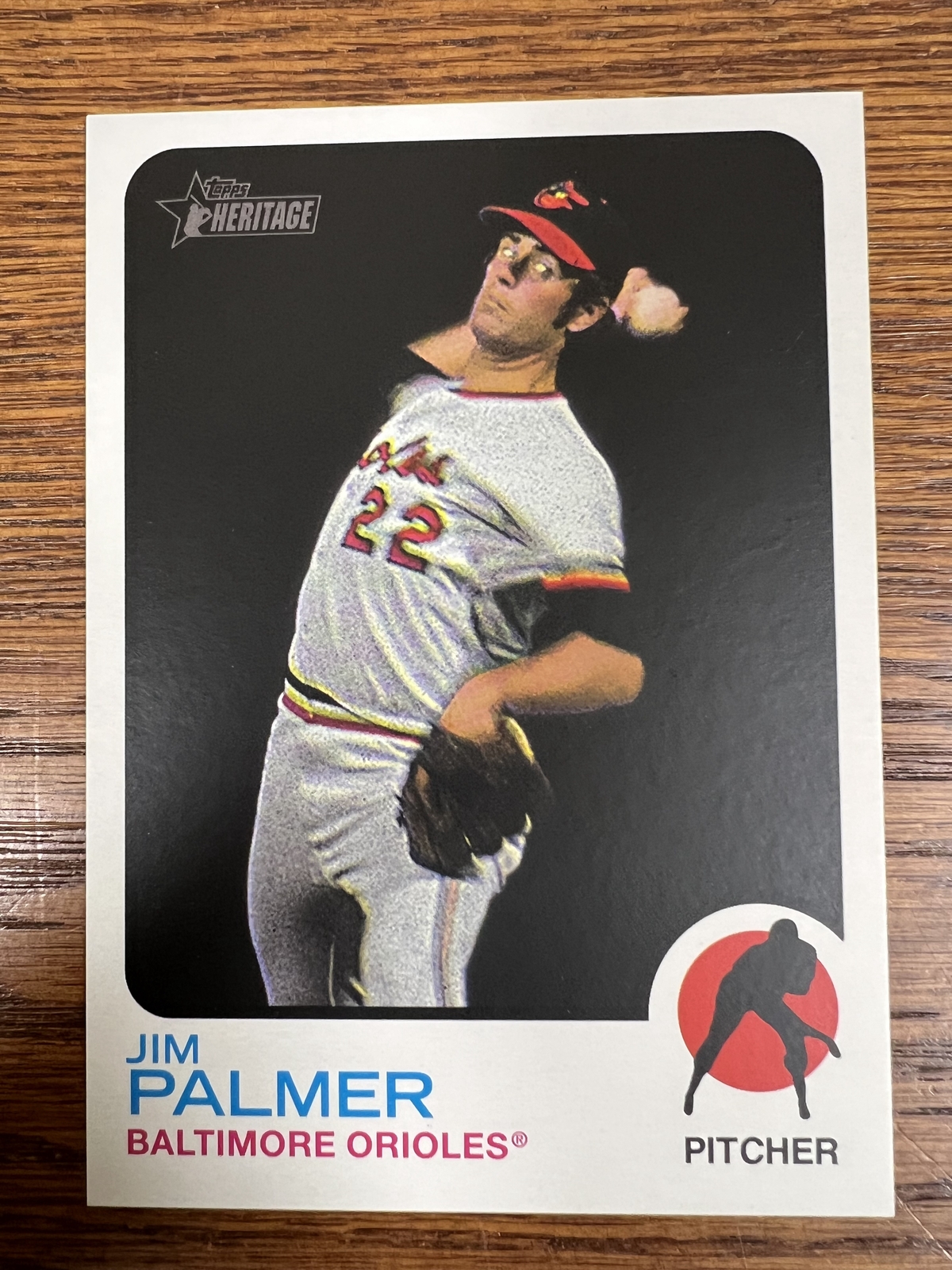 2022 Topps Heritage #OB-JP Jim Palmer Oversized 1973 Topps Box Toppers ...