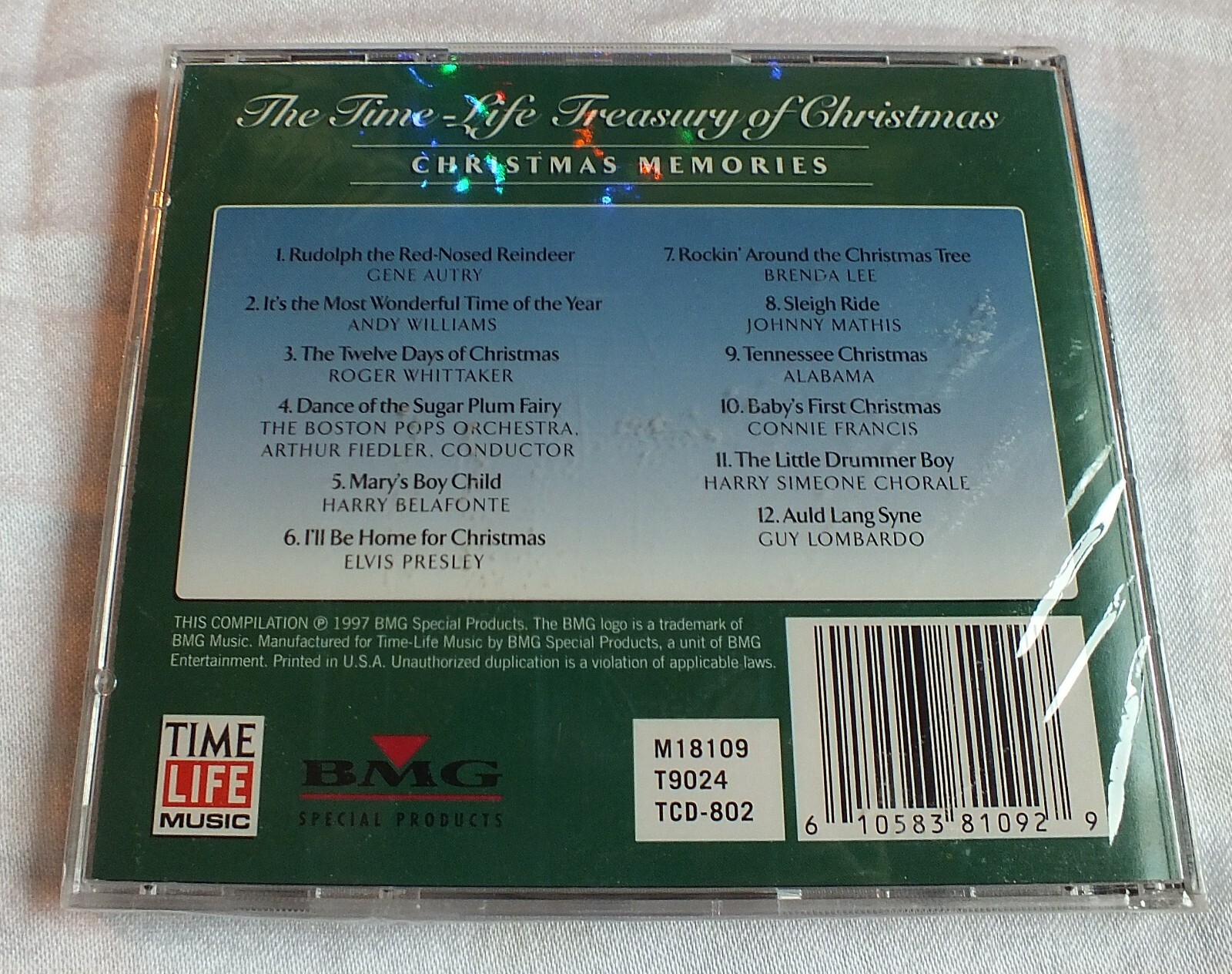 1997 The Time-Life Treasury of Christmas CD Christmas Memories new in ...