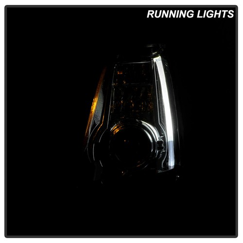 2008-2014 Cadillac CTS HID/Xenon w/AFS Black LED DRL Projector ...