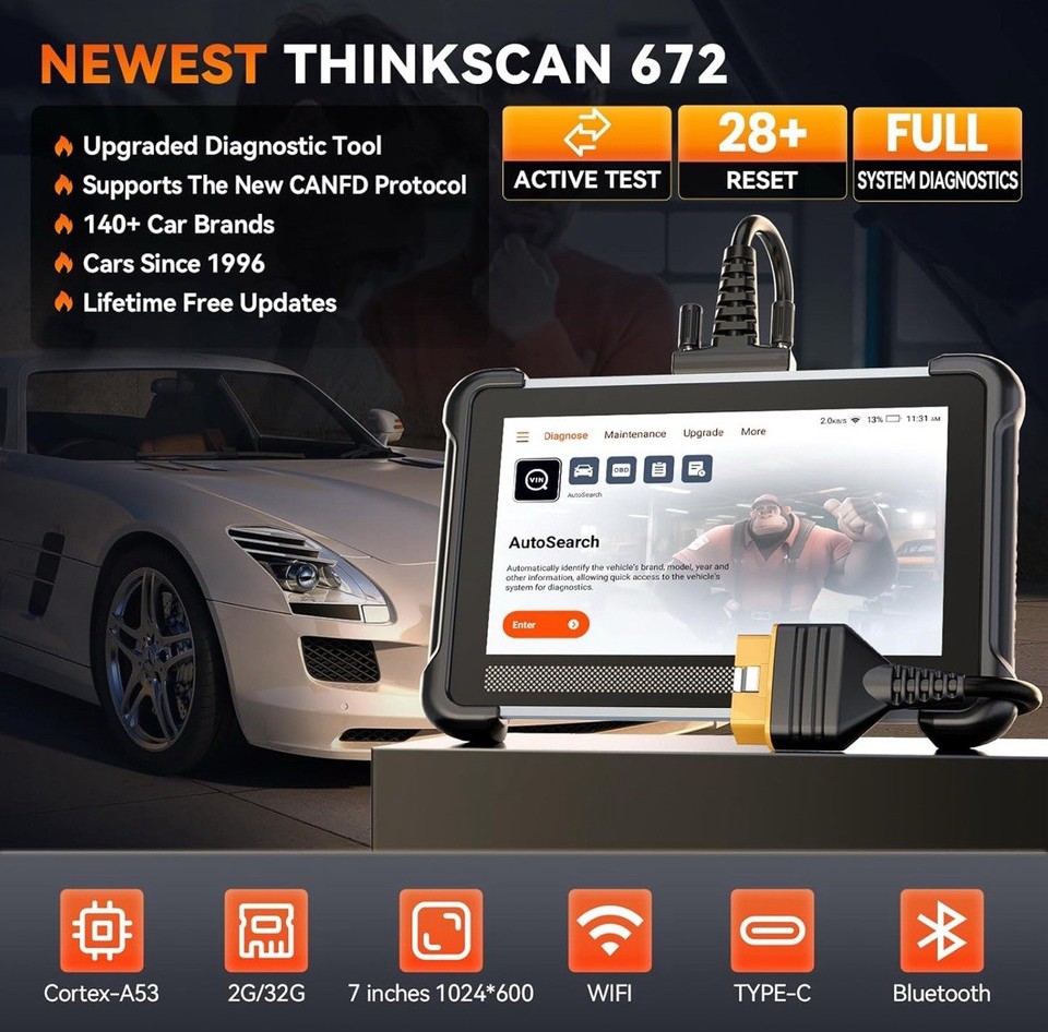 THINKCAR TK672 OBD2 Bidirectional Scanner Diagnostic Tool Lifetime Free Upgrade 768297280894| eBay