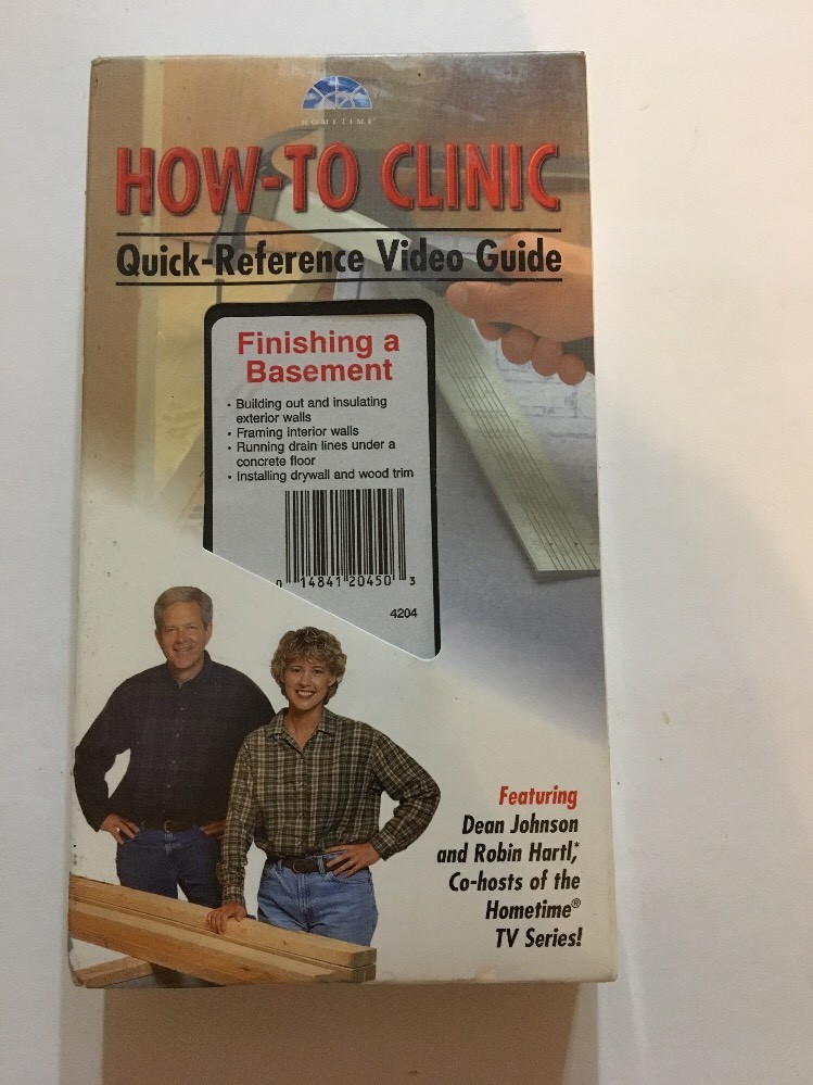 HOW-TO-CLINIC Quick Reference Video Guide VHS Finishing A Basement-RARE ...