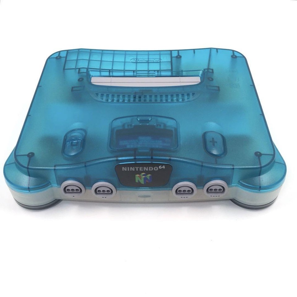 Nintendo 64 Clear Blue Console N64 Chose Original Controller Cables ...