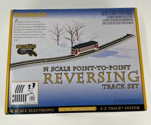 Bachmann N Scale 44847 EZ Track Point to Point Auto-Reversing Set LN ...