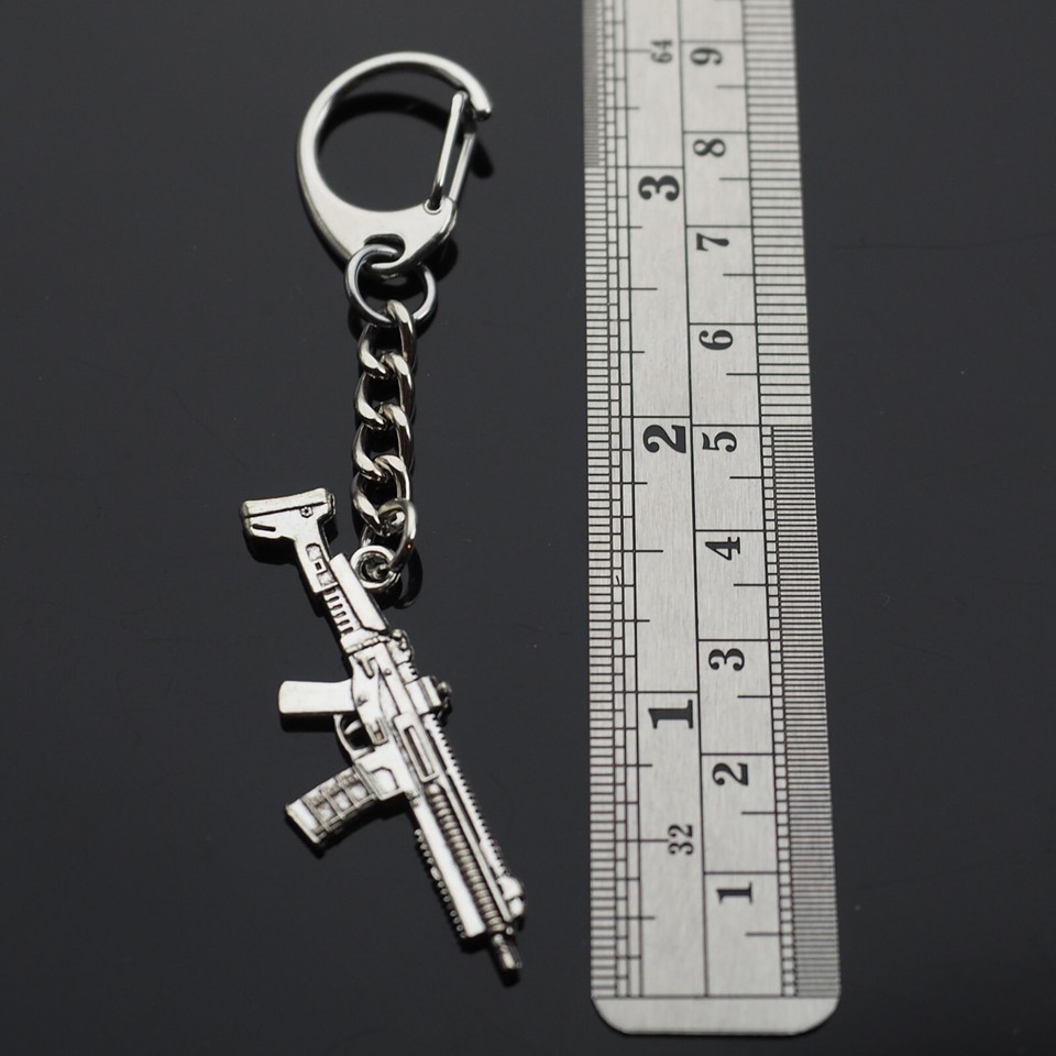 Machine Gun Model ACR HK Keychain Rifle Metal Keyring Key Ring Chain ...