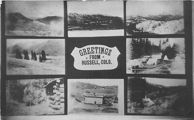 J21/ Russell Colorado RPPC Postcard c1910 8View Greetings 226 | eBay