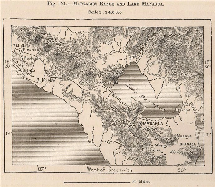 Lake Managua Map