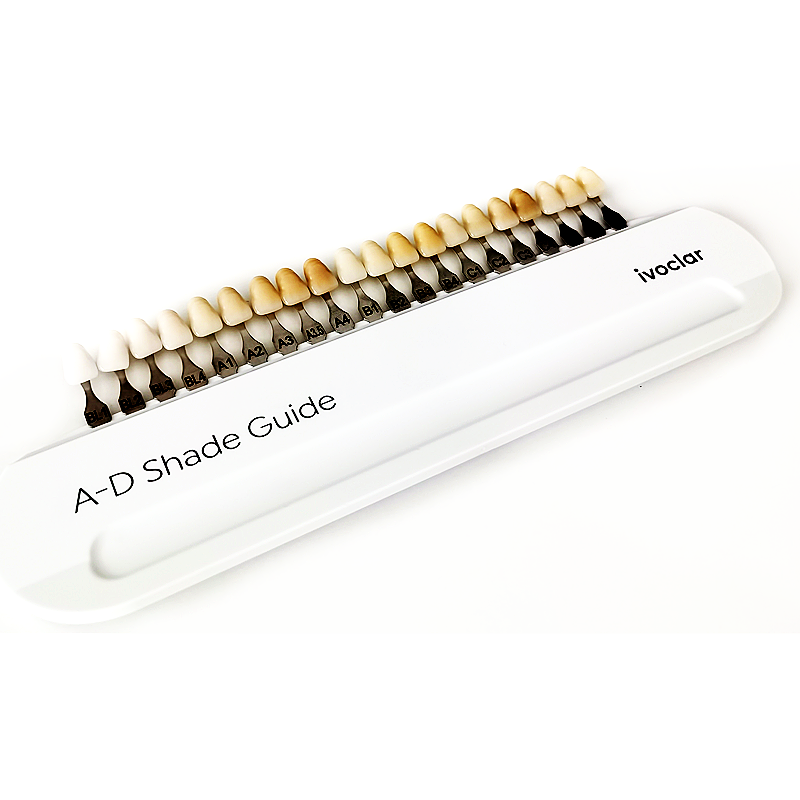 1Set Ivoclar Vivadent Dental Shade Guide A-D 20 Color Porcelain Teeth ...