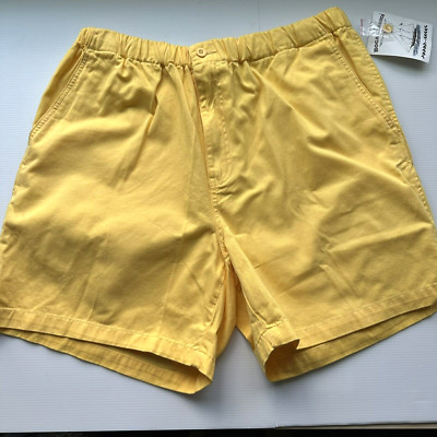 NWT Boca Classics ~ Men's XL Shorts Yellow Elastic Waist Interior ...