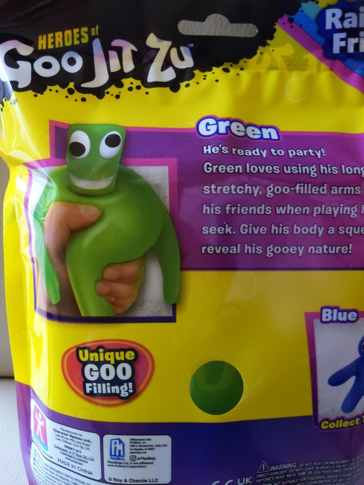 Goo Jit Zu Rainbow Friends Green Stretchy | eBay
