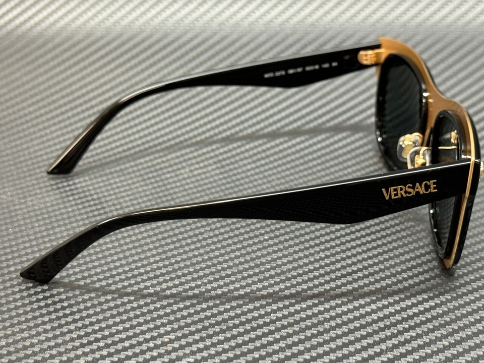 VERSACE VE2272 GB1 87 Black Grey Men's 53 mm Sunglasses | eBay